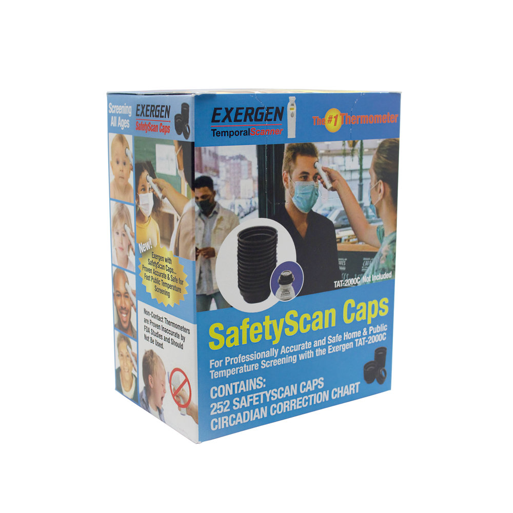 TAT-2000C SafetyScan Caps - Box of 252 - Exergen Corporation